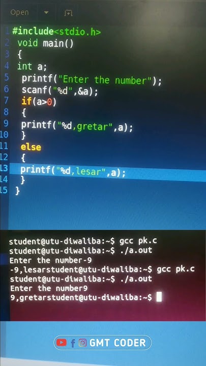 C Programming if else statement // Greater and lesser Number program 👨🏻‍💻 - YouTube
