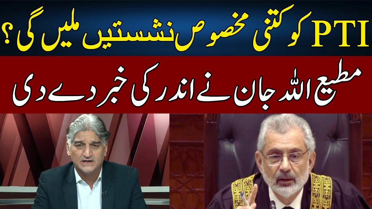 Reserved Seats Case Verdict | Sahafi With Matiullah Jan | Neo News ...