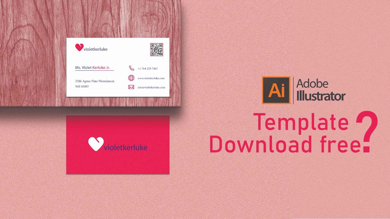 How To Create Business Card In Adobe Illustrator | Download Free ...