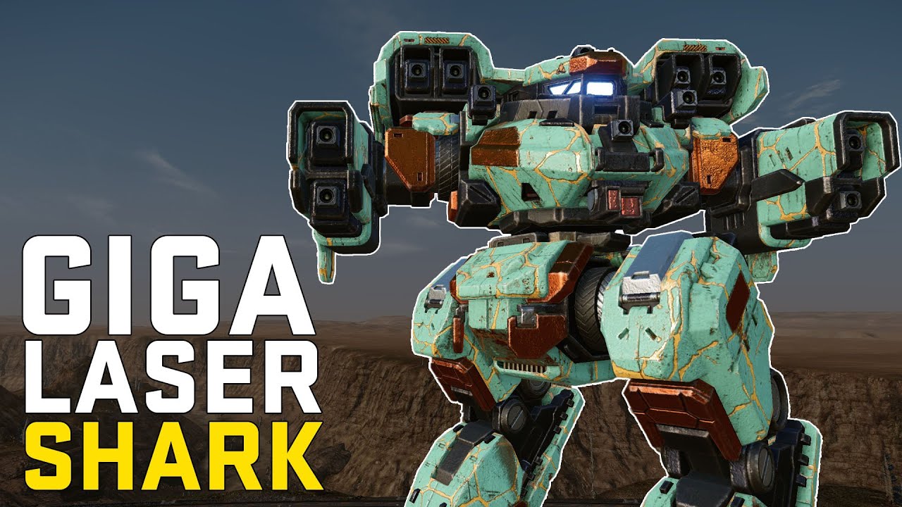 GIGA LASER BULLSHARK - MechWarrior Online - YouTube