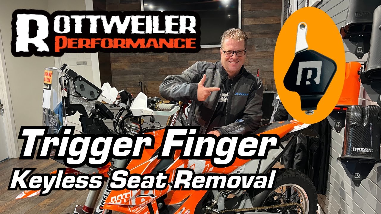 First Look! Rottweiler PerformanceTrigger Finger Seat Release KTM 790 ...