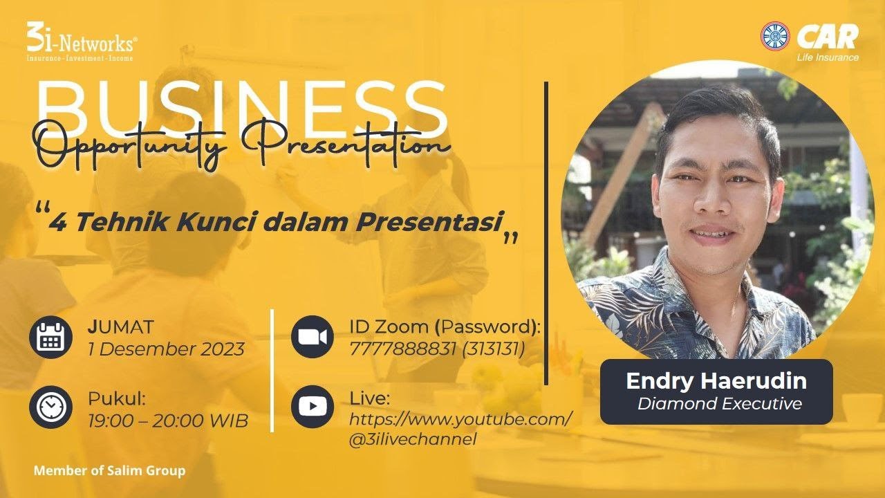 4 teknik Kunci dalam presentasi || Endry Haerudin - Diamond Executive ...