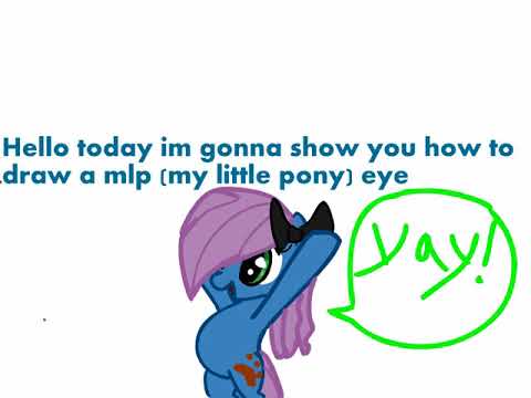 How to draw my little pony eyes step by step - YouTube