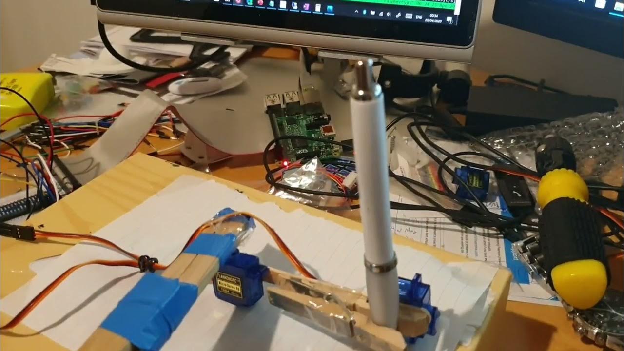 Home made cheap pen plotter | BrachioGraph on Raspberry Pi - YouTube