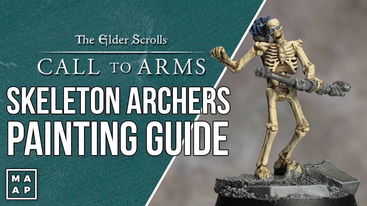 How to Paint Skeleton Archer's - Elder Scrolls Call to Arms // Tabletop ...