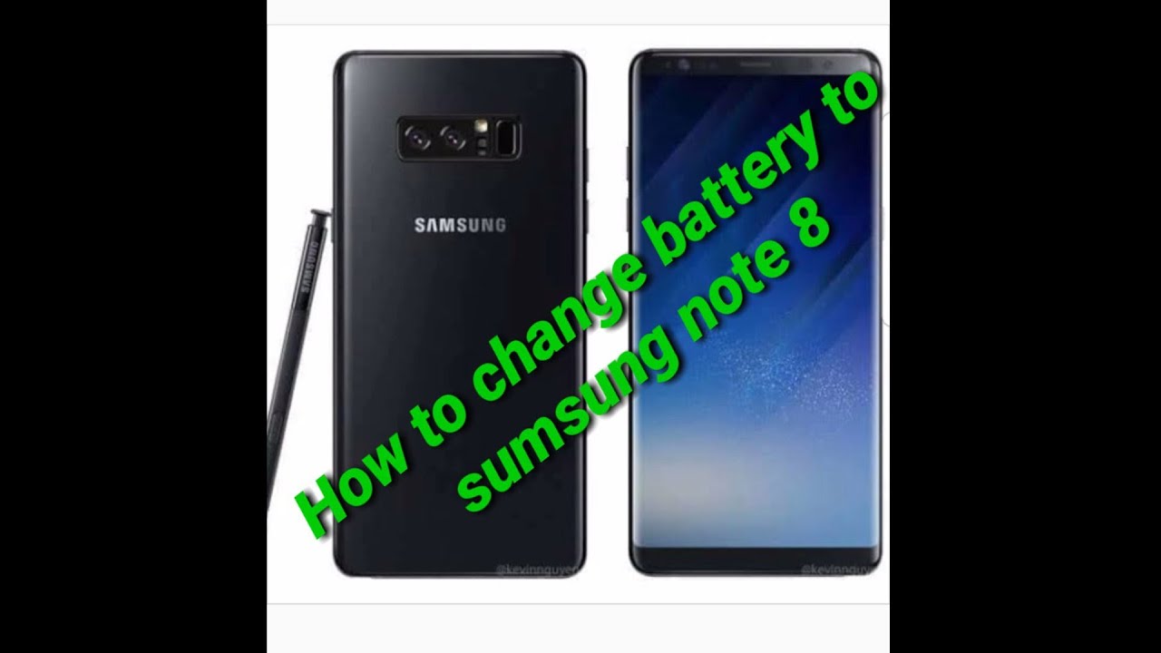 How to change battery to sumsung note 8 - YouTube