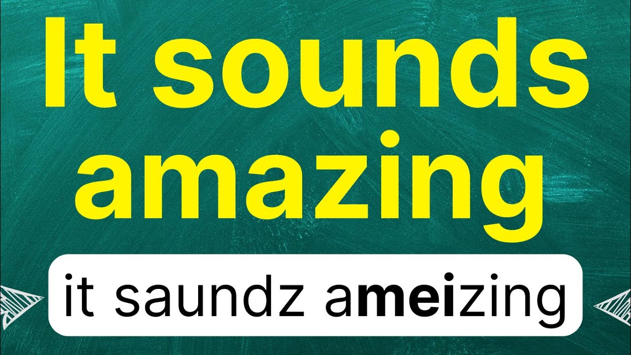 Cómo pronunciar: "It sounds amazing" "Suena increíble" en inglés ...