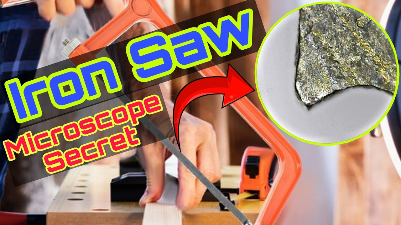 Microscopic View Wood Saw vs Iron Saw Close Up - YouTube