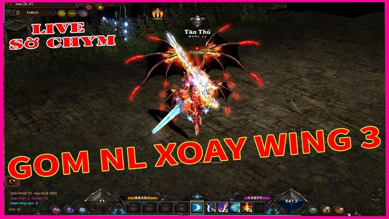 Mu Online Mới Ra | Lên Wing 3 Rồi Úp +15 Chuyển Class Lên Đồ Socket Nào ...