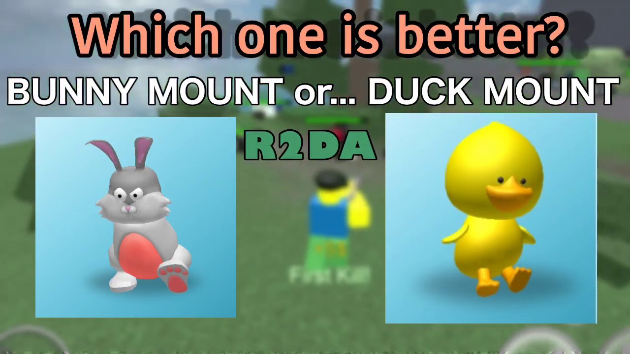 R2DA | Which One is Better ? | Bunny Mount or Duck Mount - YouTube