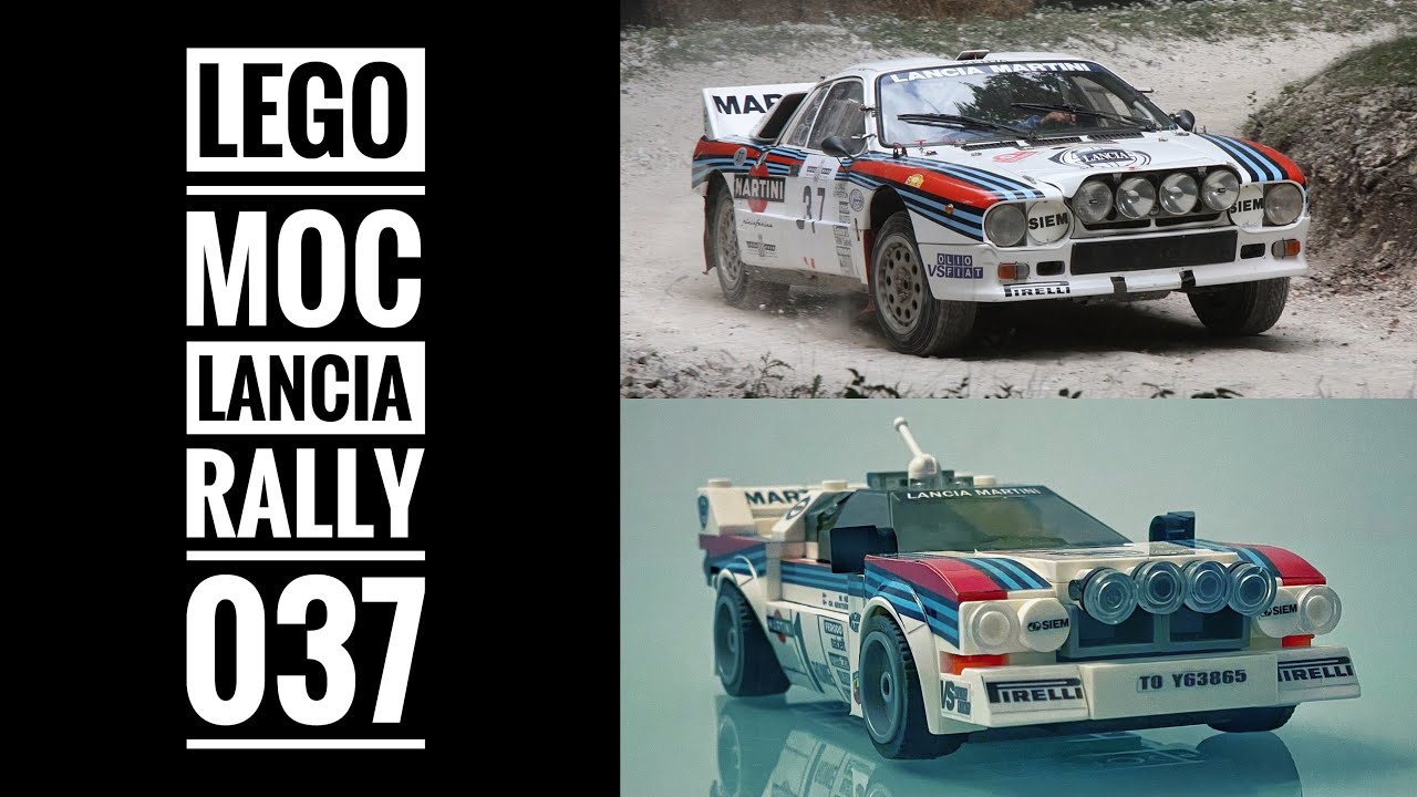 Lego MOC Lancia Rally 037 Martini Racing - Speed Build & Pictures - YouTube