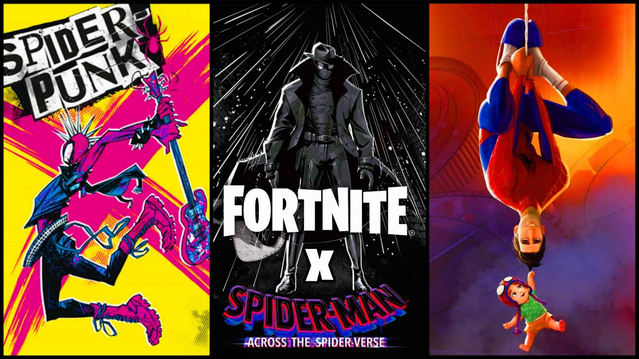 *OFFICIAL* Fortnite x SPIDER-VERSE Skins: Spider-Punk/Noir & Peter B ...