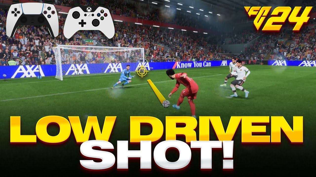 How to do low driven shot in FC 24 | Low Shots in EA Sports FC 24 #fc24 ...