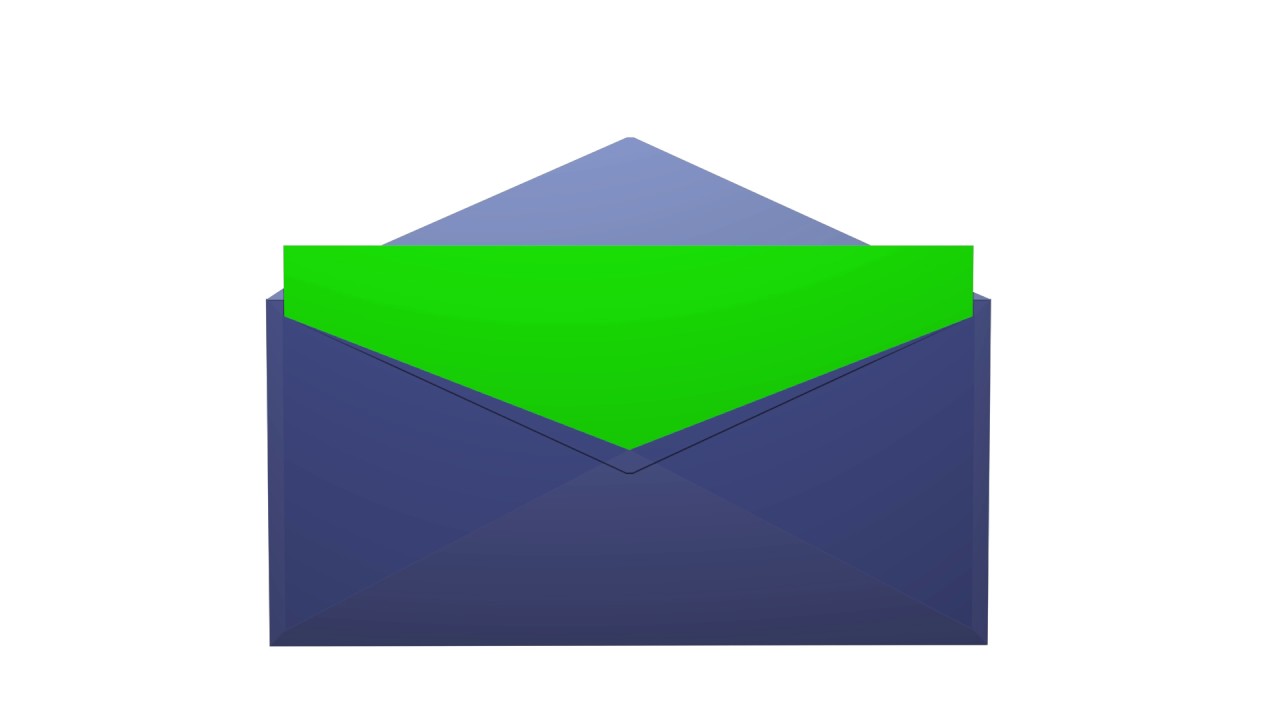 Envelope / Postcard Green Screen - YouTube