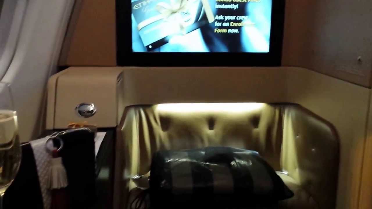 Etihad Diamond First Class - GVA-AUH - YouTube