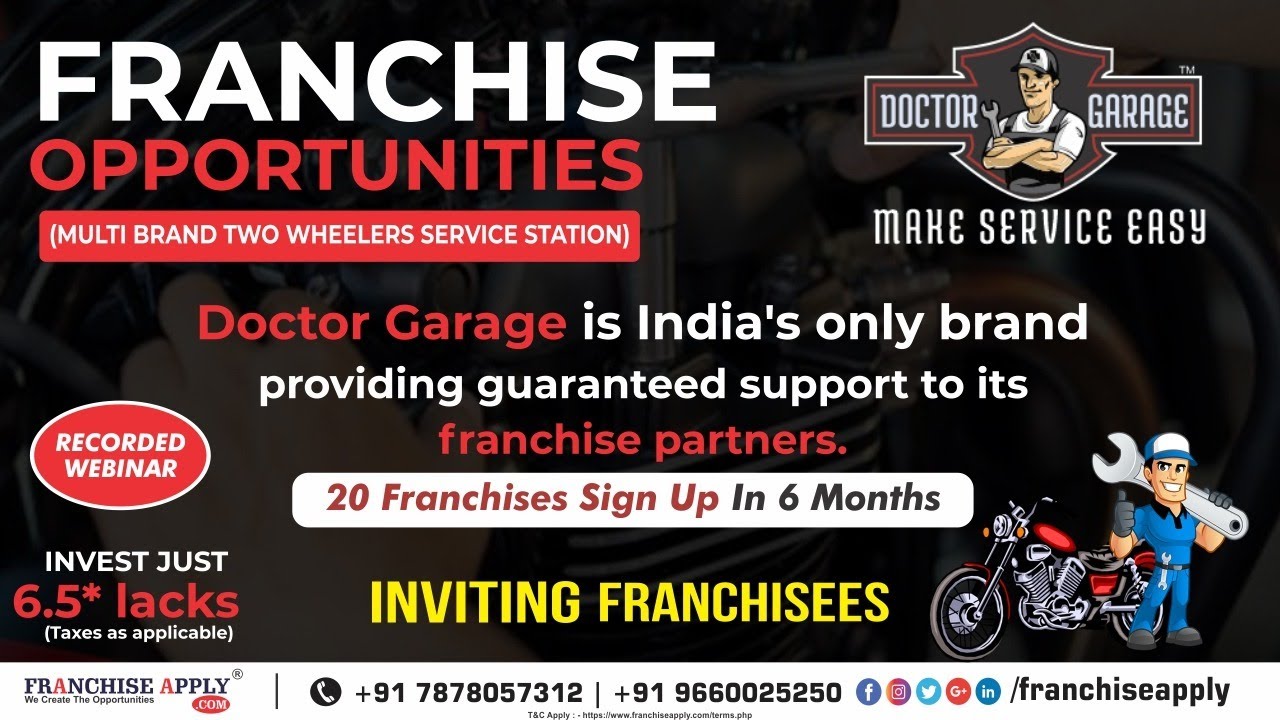 Doctor Garage Franchise | Best Franchise In India | Best Business ...