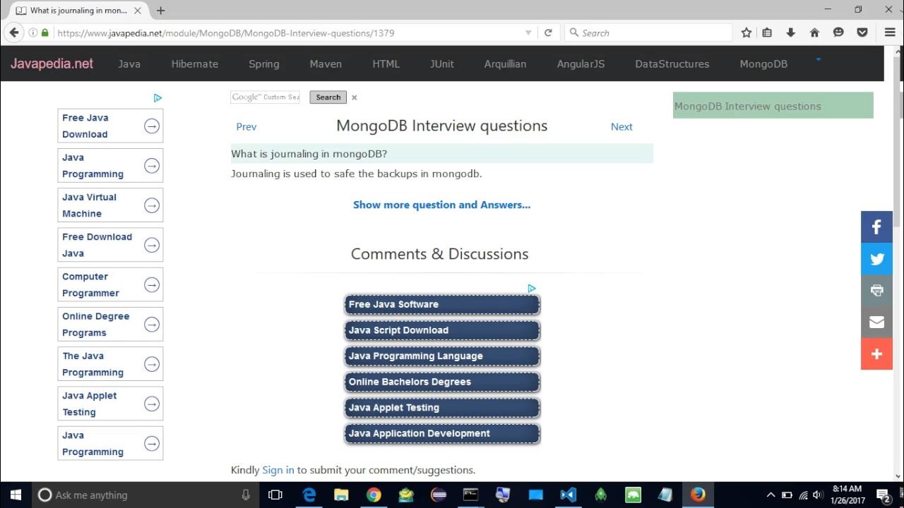 What is journaling in mongoDB? | javapedia.net - YouTube