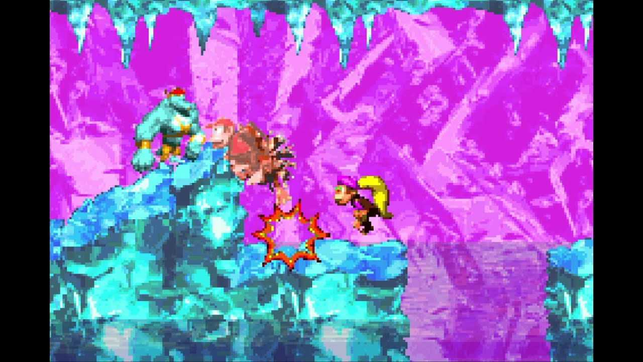Donkey Kong Country 2 (GBA): Clapper's Cavern [1080 HD] - YouTube
