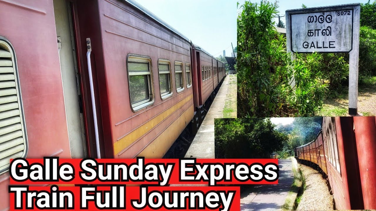 Sunday Express Train Full Journey From Galle to Hikkaduwa Part (01) # ...
