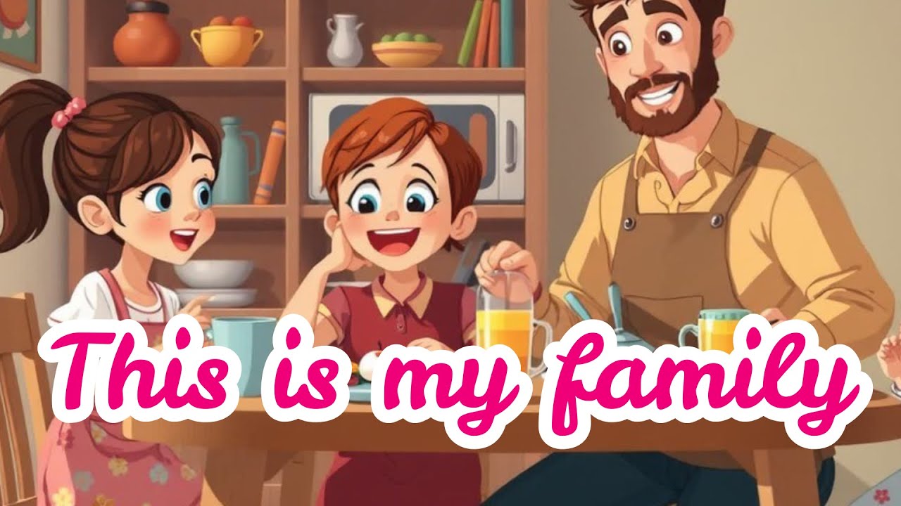 this is my family | Kids vocabulary | Learn English educational video ...