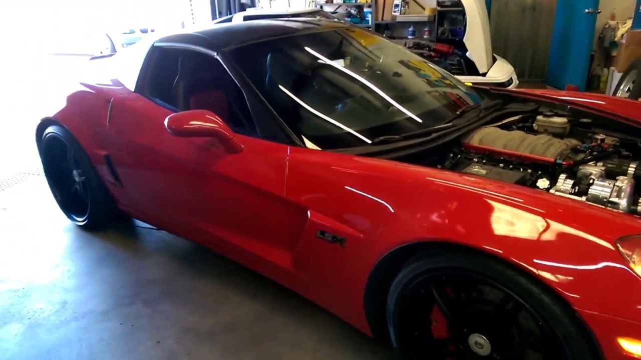 C6 LSX Red Devil 454 Iron Block Supercharged - YouTube