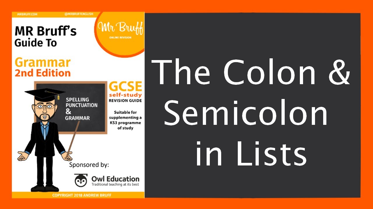 The Colon and Semicolon in Lists - YouTube