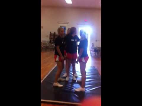 FHS Cheer: Basic Cradle - YouTube