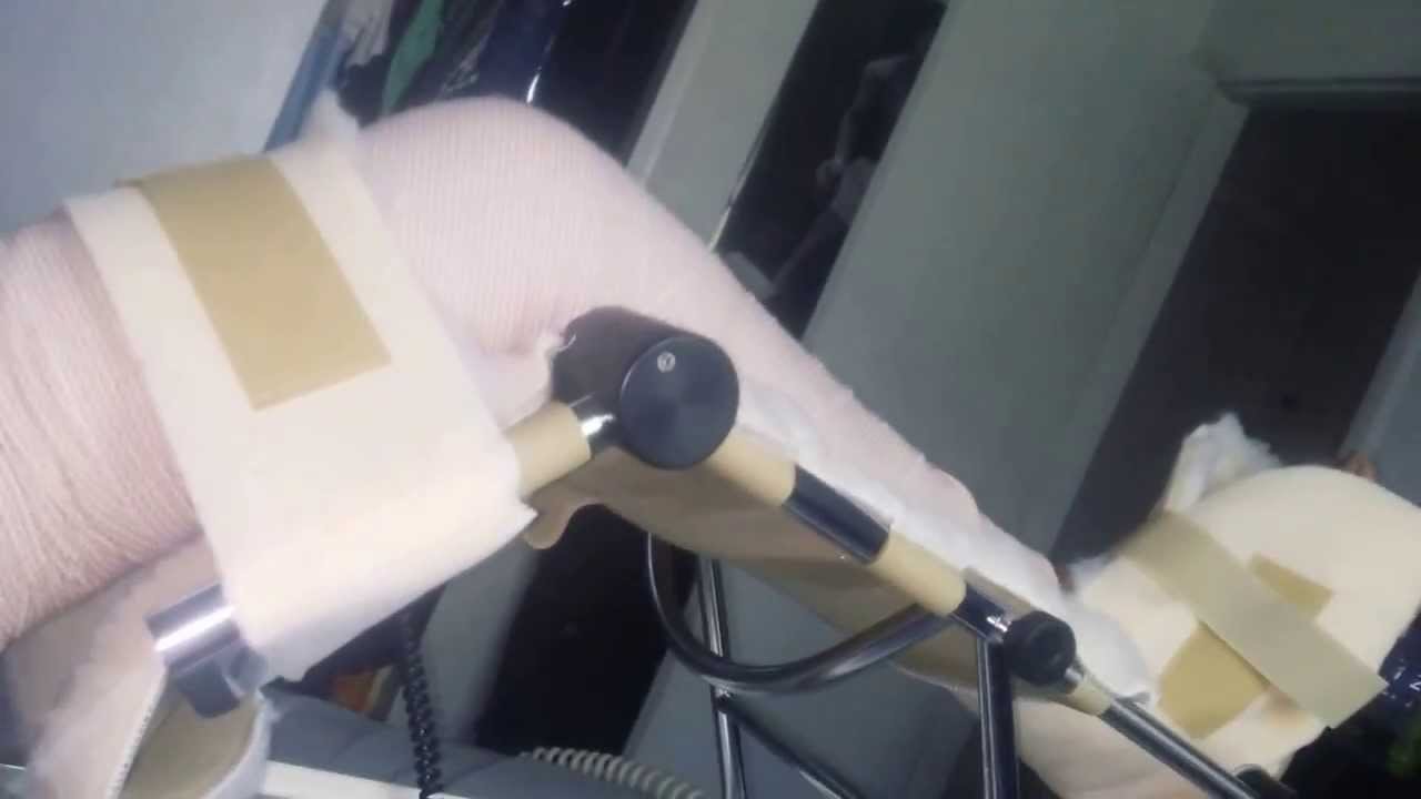 ACL Surgery- Continuous Passive Motion Machine CPM - YouTube