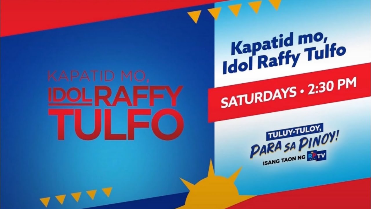 Kapatid Mo, Idol Raffy Tulfo on RPTV - Short Plug (2025) - YouTube