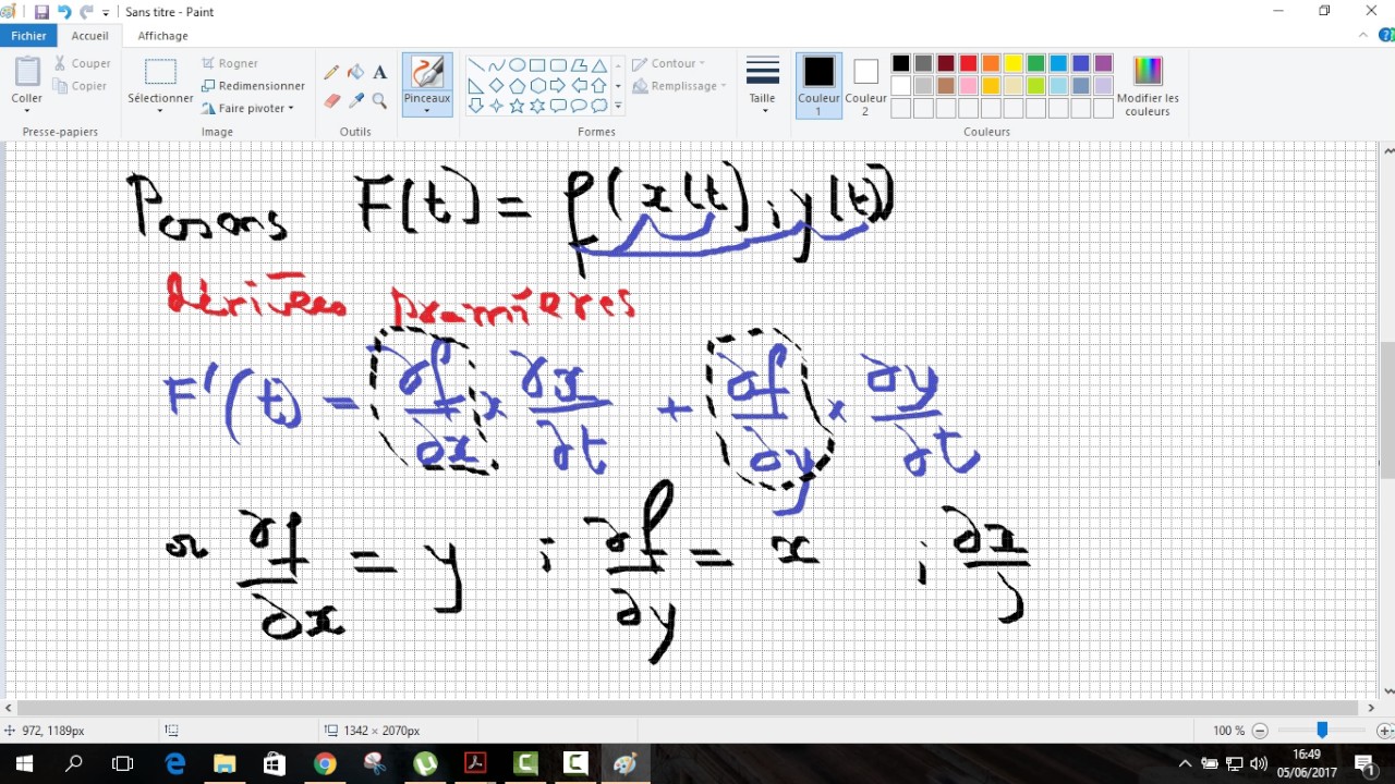 La Dérivée DUne Composée Cours, Exercices Corrigés - Numeriques