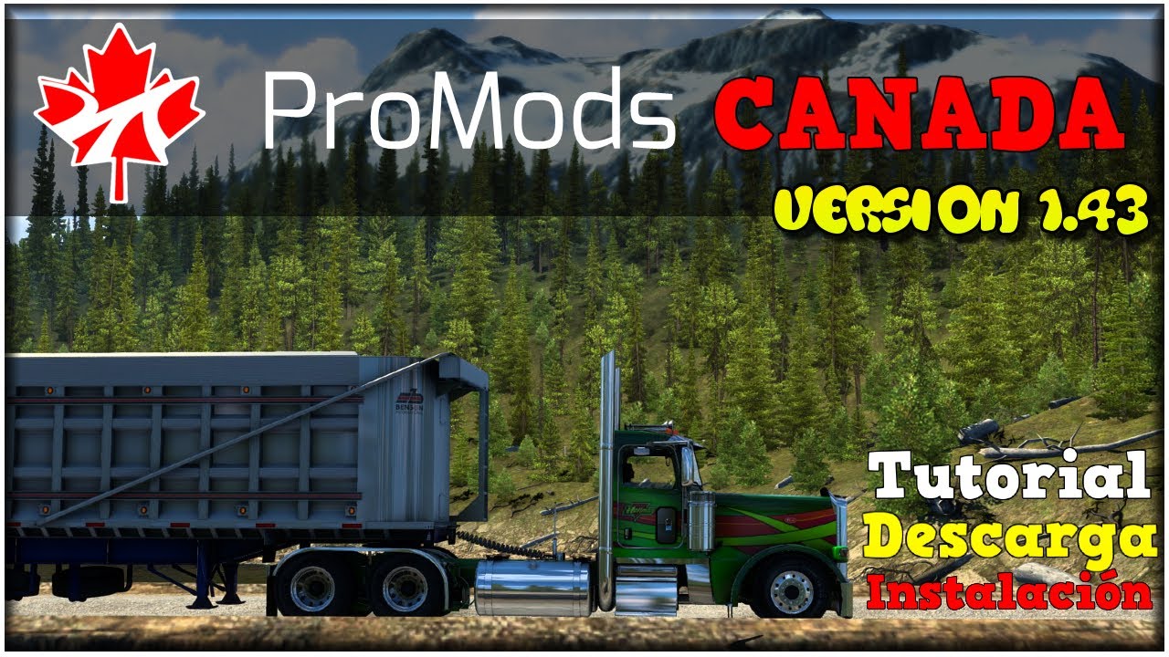 🚛 ATS - 1.43 🍁 Mapa de Canada 🍁 Tutorial - YouTube