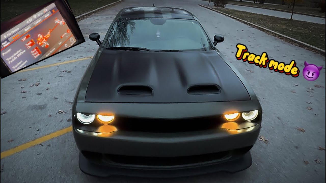 AGGRESSIVELY DRIVING MY HELLCAT REDEYE IN TRACK MODE. (Crazy Downshifts ...