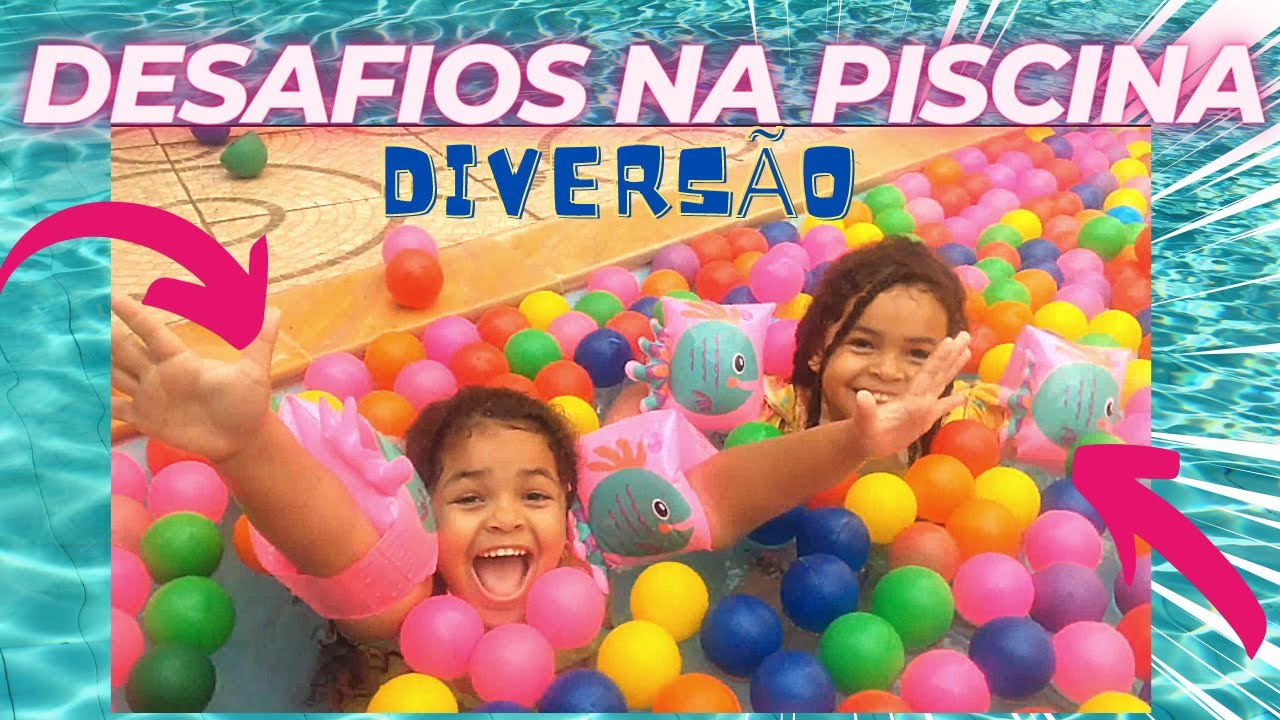 FUN POOL CHALLENGE / DESAFIO NA PISCINA DIVERSÃO - YouTube