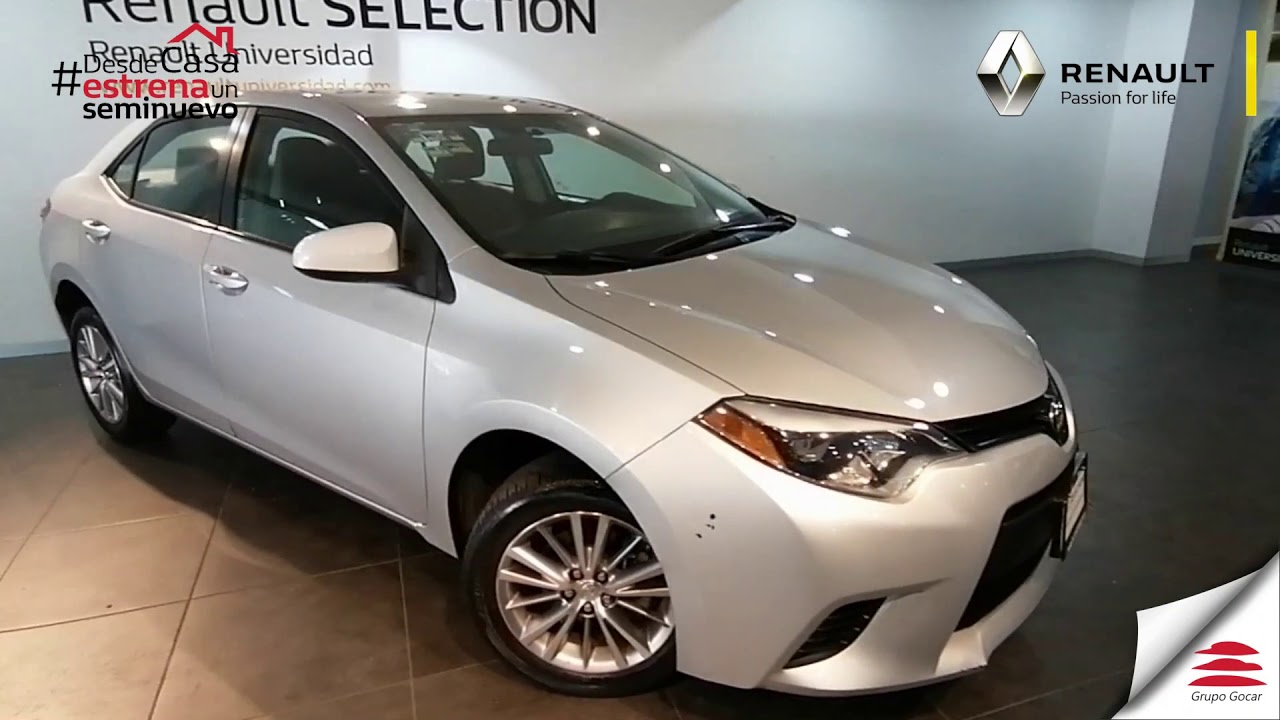 TOYOTA COROLLA BASE 2016 PLATA SEMINUEVO - YouTube