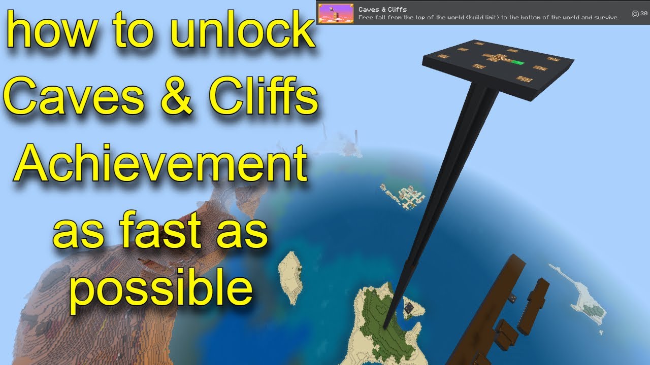 Minecraft Bedrock - Caves & Cliffs Achievement Guide - YouTube