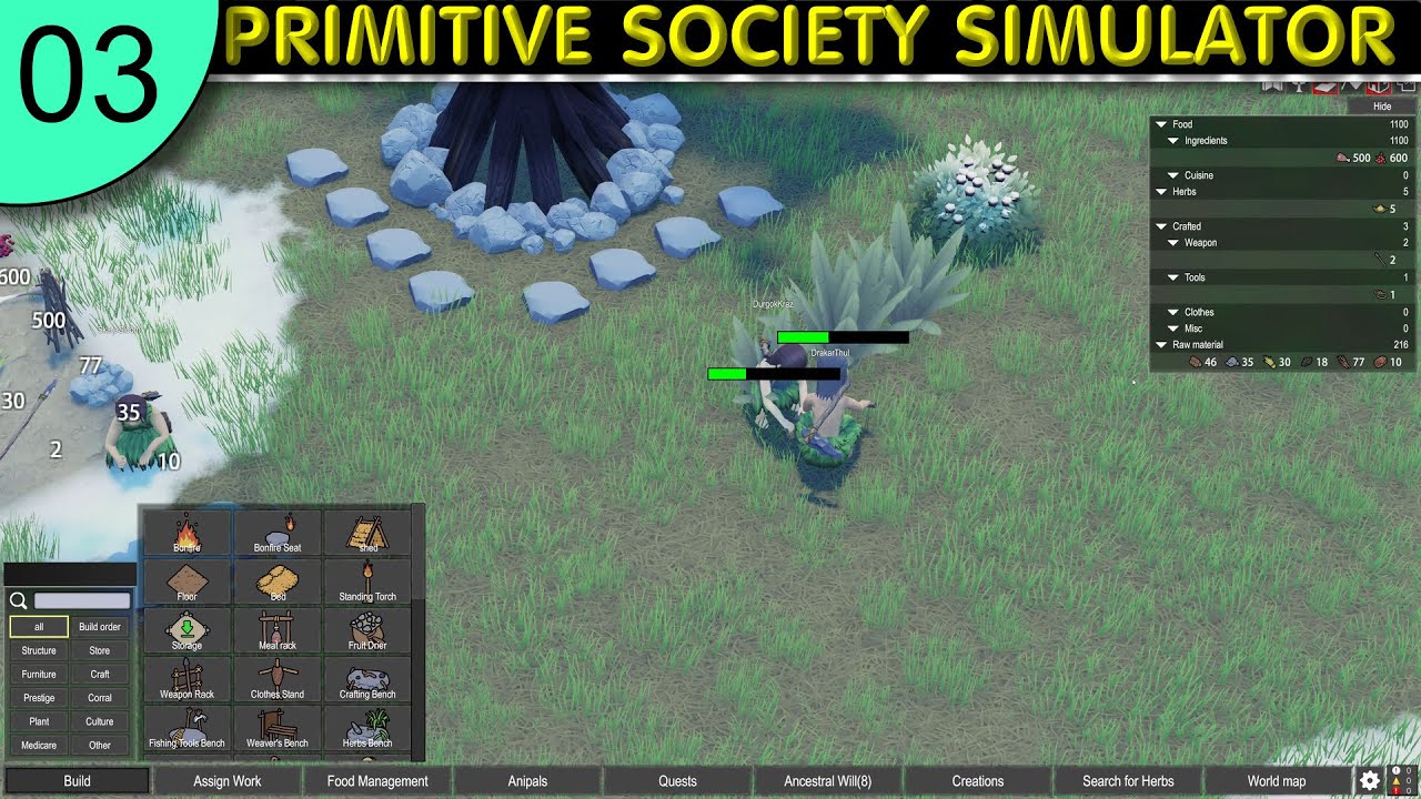 (03) PRIMITIVE SOCIETY SIMULATOR = Gameplay 4K 60 FPS - YouTube