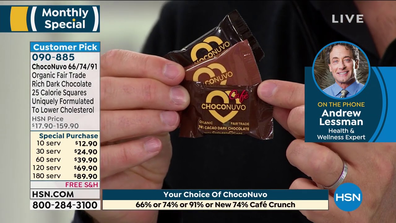 ChocoNuvo Dark Chocolate 10 Servings - YouTube