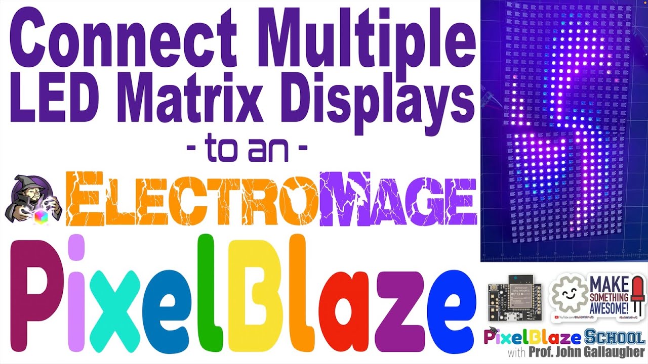 Mapping Multiple LED Matrices for Pixelblaze Animations - YouTube
