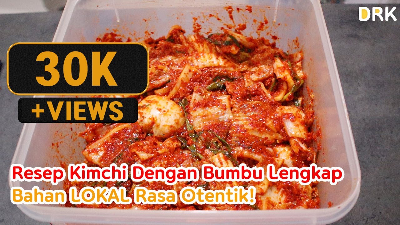 Resep Kimchi Dengan Bumbu Lengkap - Bahan LOKAL Rasa Otentik! - YouTube