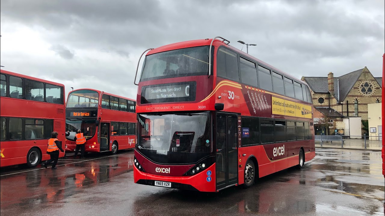 Route visual: First Eastern Counties Excel. Part 1 Peterborough - Kings ...