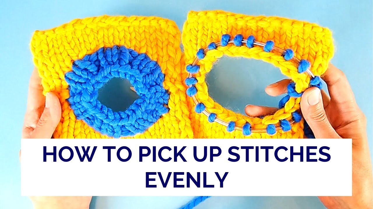 How to Evenly Pick Up Stitches from Necklines, Armholes and Other Edges ...