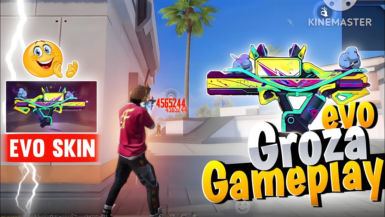 Evo Groza Gameplay | Free Fire New Evo Gun Skin | Evo Groza Full Review ...