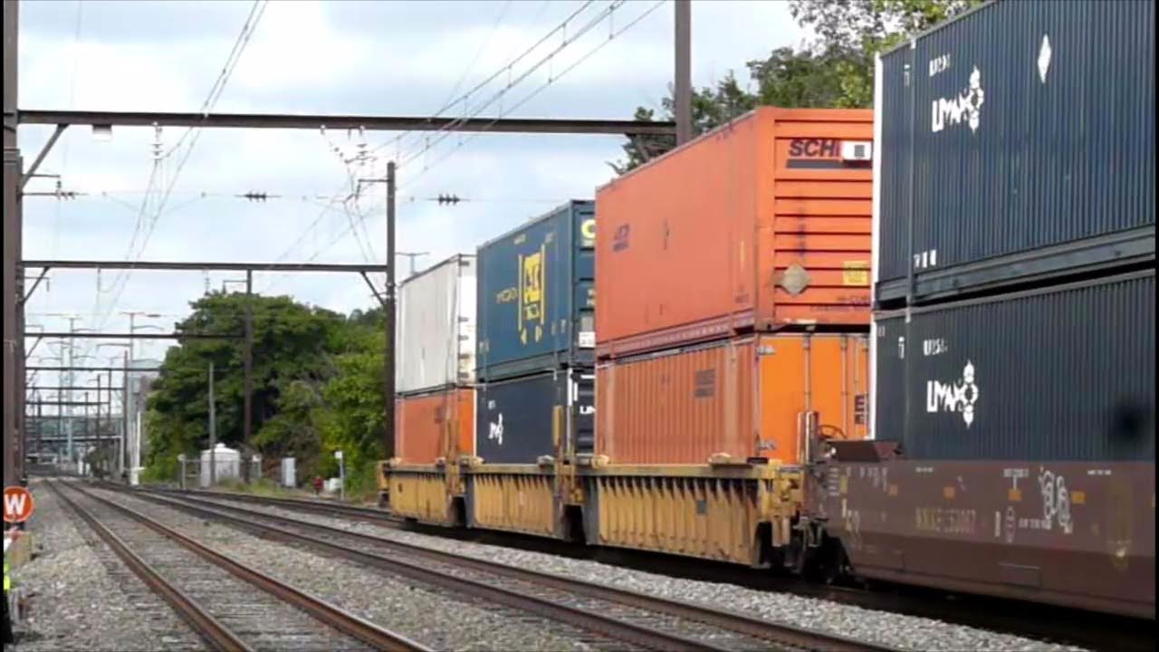 20130927C September 27 2013 CSX Q190 NS Morrisville Line H84 Conrail caboose PN L160 SD40-2W ...