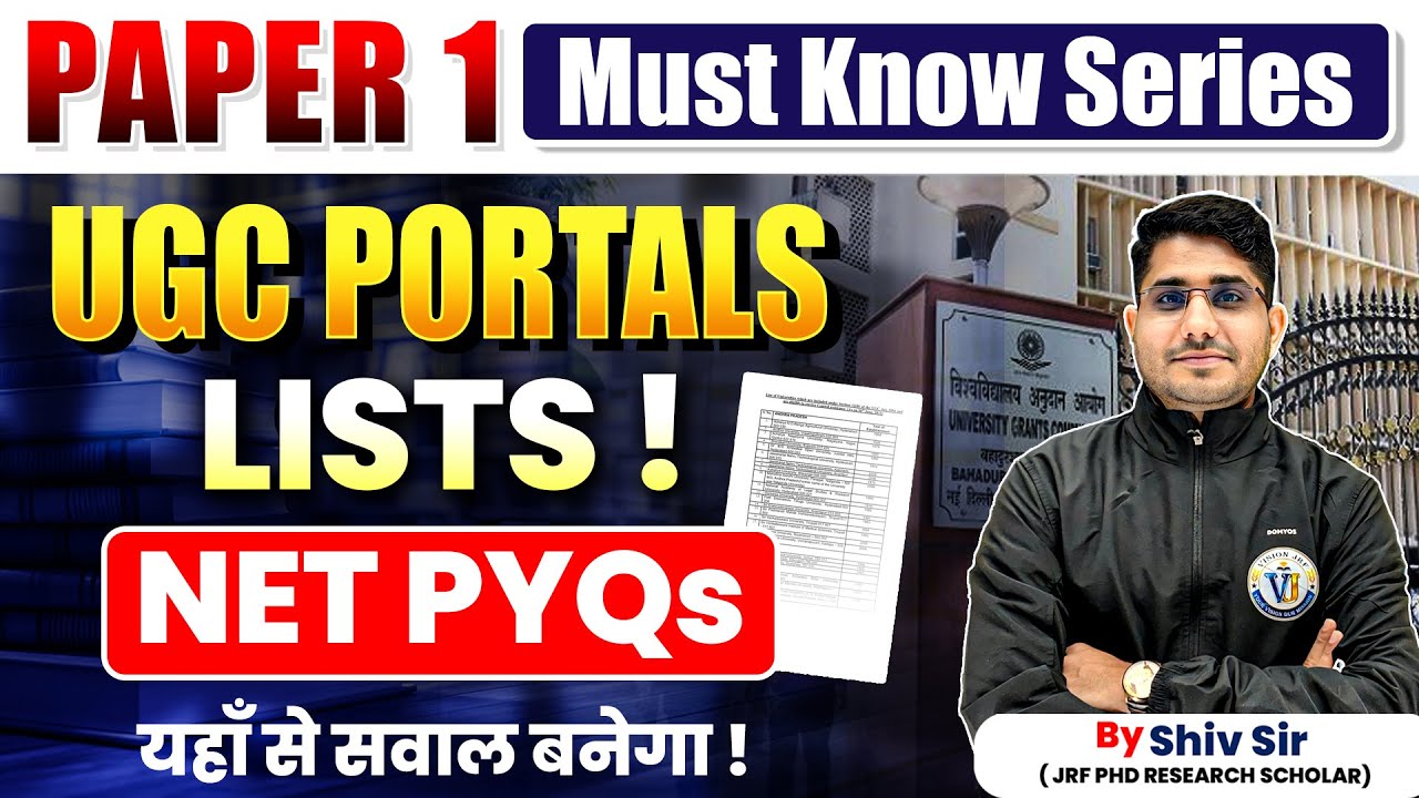UGC Portals and Schemes List | Important for UGC NET Paper 1 PYQs ...