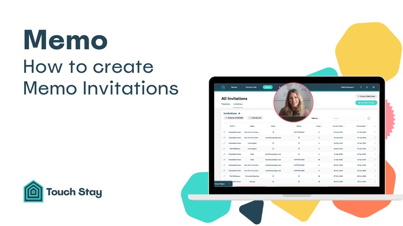 Memo: creating invitations - YouTube