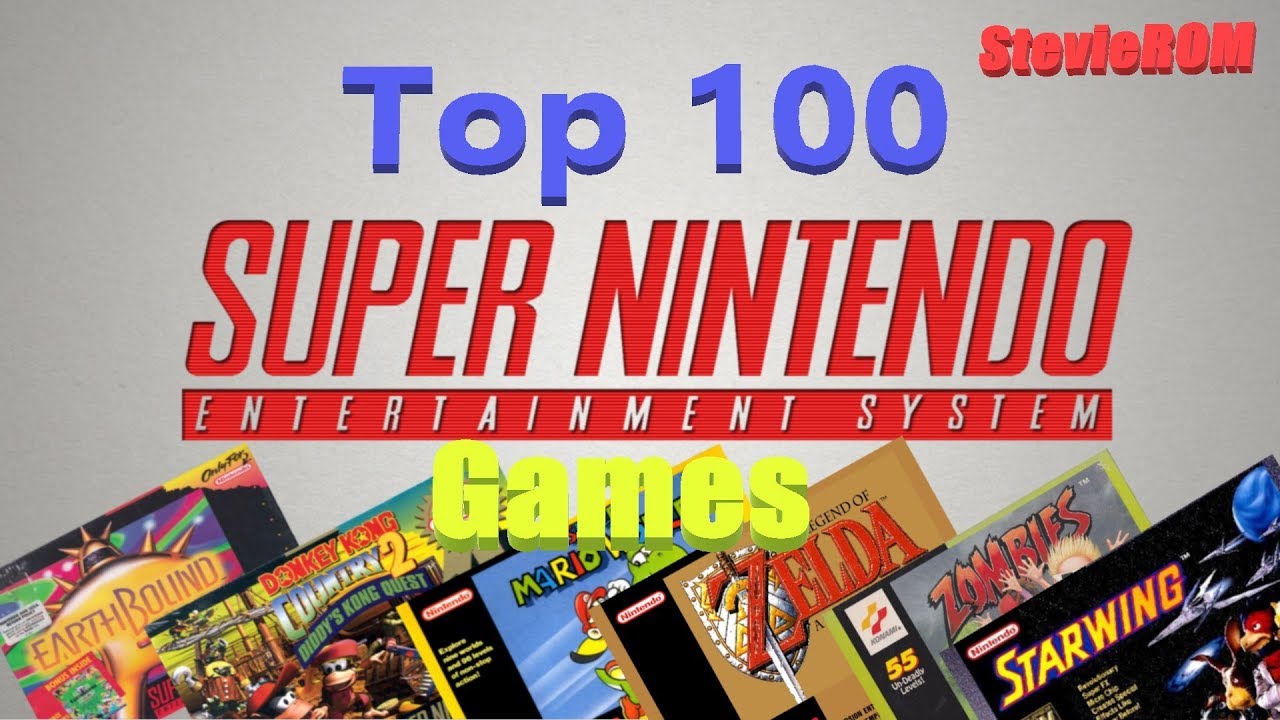 100 of the Best Super Nintendo/Snes Video Games - YouTube