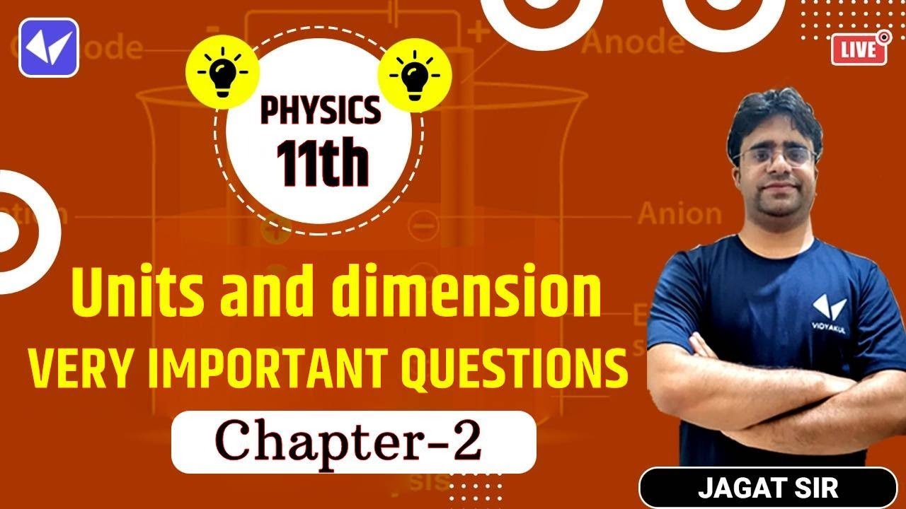 Units and Dimension | Very Important Questions | Class 11 Physics ...