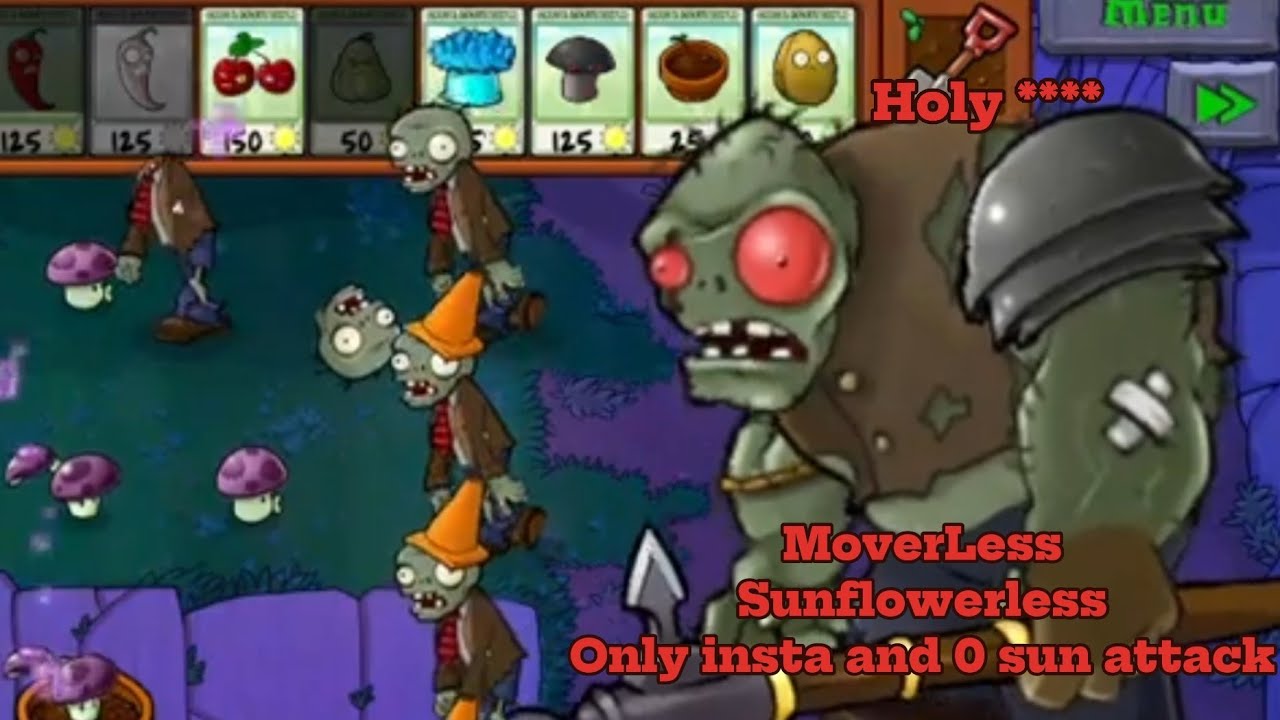 PVZ DLC 2.2 Gladantuar's revenger Moverless + Sunflowerless + Only ...