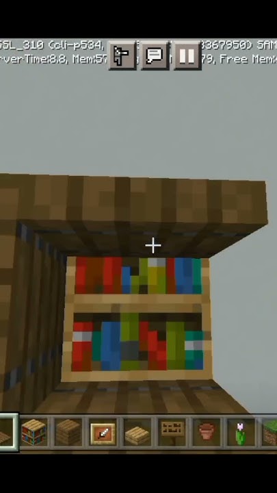 How to make shelves in Minecraft - YouTube