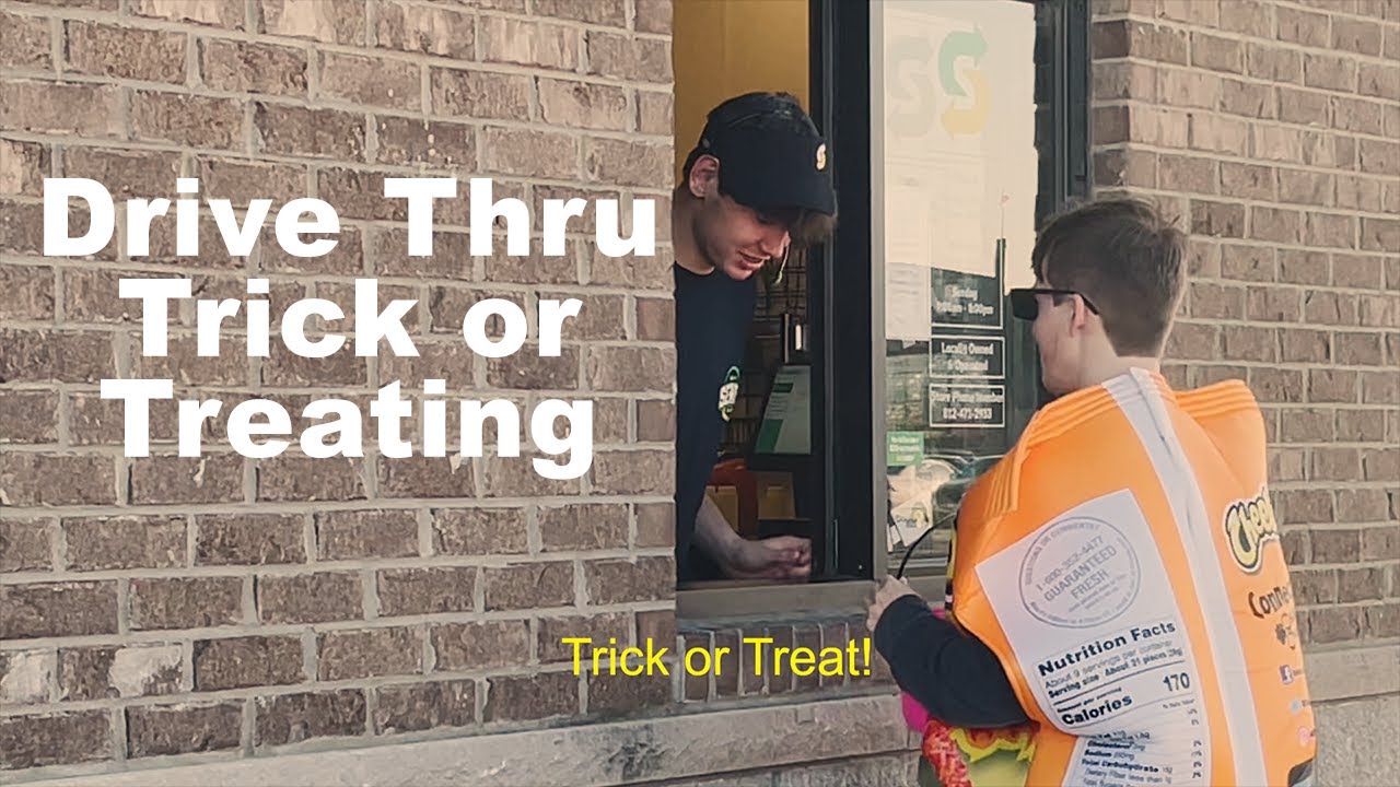 Trick-or-Treating in the Drive Thru - YouTube